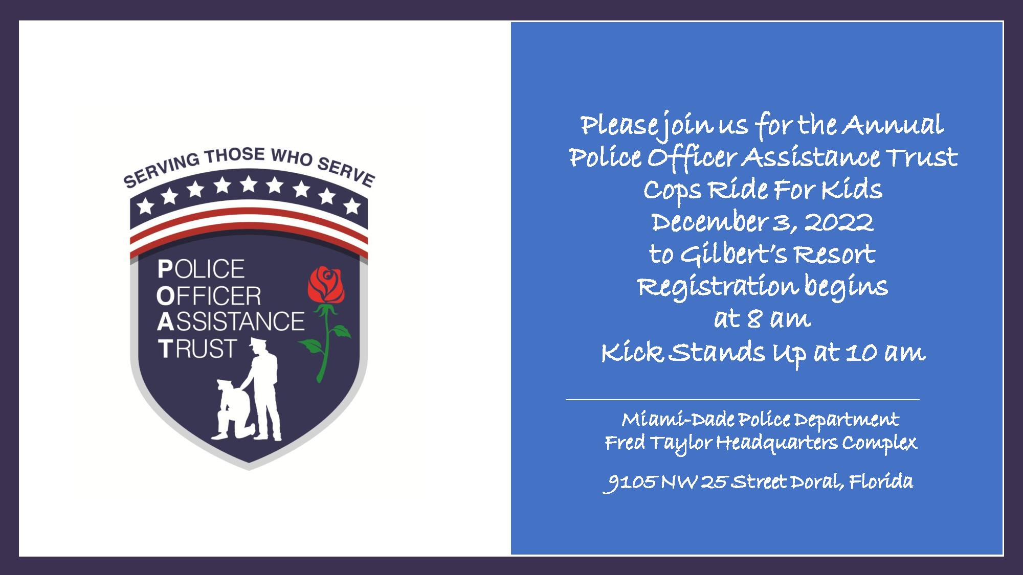 Cops Ride for Kids – POAT